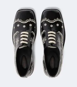 Simone Rocha Embroidered Leather Brogues