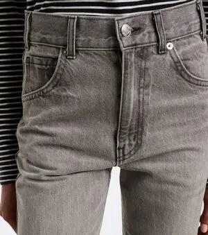 NILI LOTAN Joan Straight Jeans In Ash Wash