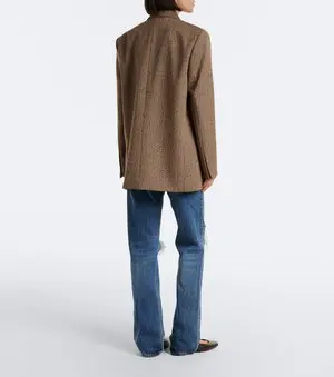 FRAME The Vertical Distressed Straight Jeans