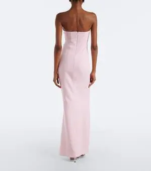 Safiyaa Feather-trimmed Gown