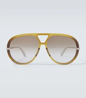 Bottega Veneta Aviator Sunglasses - Brown