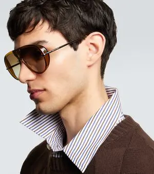 Bottega Veneta Aviator Sunglasses