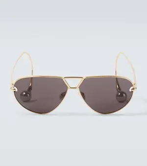 Bottega Veneta Aviator Sunglasses - Gold
