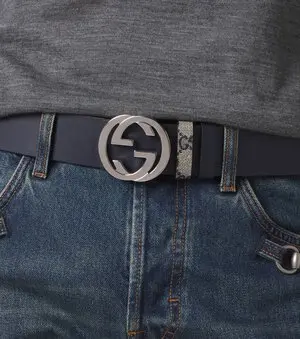 Gucci Gg Canvas Reversible Belt