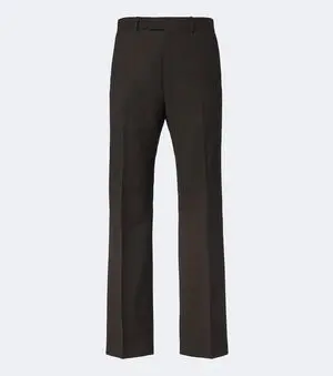 WALES BONNER Atto Vigin Wool Trousers - Brown