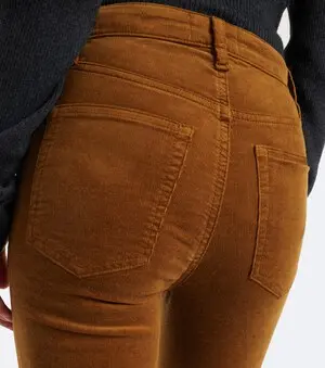 FRAME Corduroy Bootcut Cotton-blend Pants