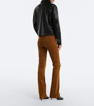 FRAME Corduroy Bootcut Cotton-blend Pants