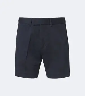 TOM FORD Cotton Twill Shorts - Blue