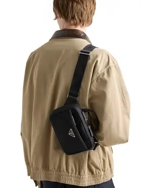 Prada Re-nylon And Saffiano Leather Shoulder Bag