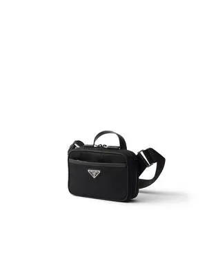 Prada Re-nylon And Saffiano Leather Shoulder Bag