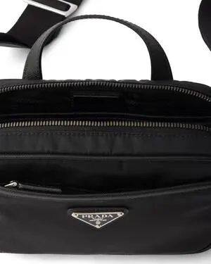 Prada Re-nylon And Saffiano Leather Shoulder Bag