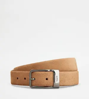 TOD'S Belt In Suede - Brown