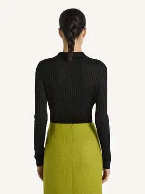 Balmain Ribbed Knit Cardigan With Gold-tone Buttons