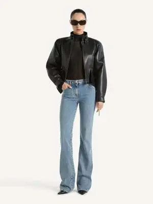 Balmain Bootcut Faded Denim Jeans - Blue