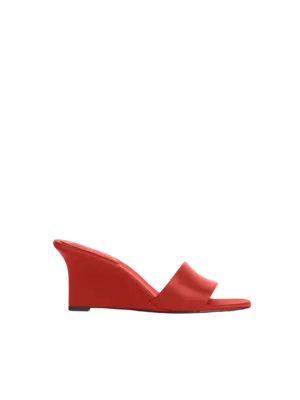 REFORMATION Reformation Gabriella Wedge Sandals Red