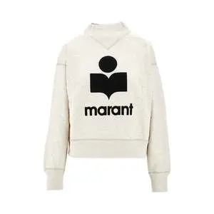 Isabel Marant Étoile Moby' Sweatshirt With Flocked Logo - Beige