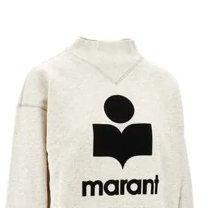 Isabel Marant Étoile Moby" Sweatshirt With Flocked Logo - Beige