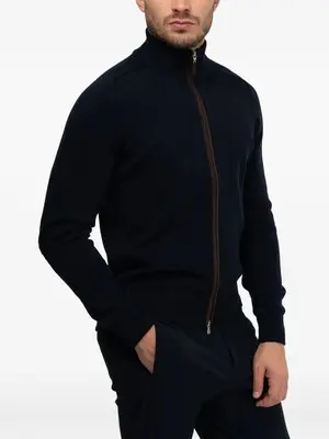 GRAN SASSO Zip-up High Neck Knit Jacket