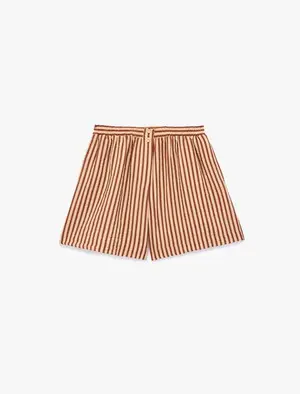 Koton Striped Regular Fit Mini Shorts