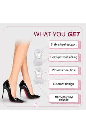 LECHERY® Hourglass Heel Protectors - Clear