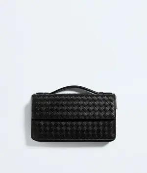 Bottega Veneta Intrecciato Piccolo Zip-around Organizer - Black