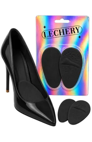 LECHERY® 2-pack Metatarsal Pads Ball Of Foot Cushions - Black