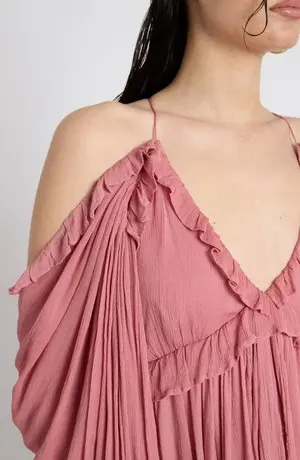 MUSE ASSEMBLY Tiered Frill Maxi Dress