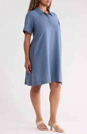 Eileen Fisher Pinstripe Shift Dress