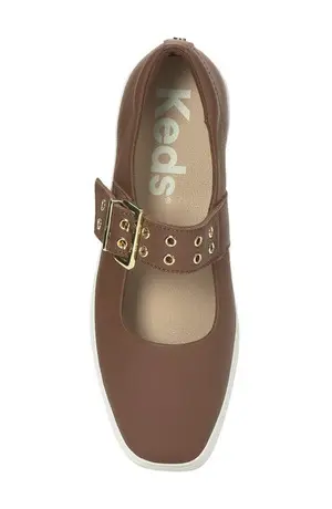 Keds® Square Toe Mary Jane - Brown