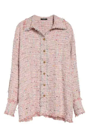 Balmain Multicolor Tweed Overshirt