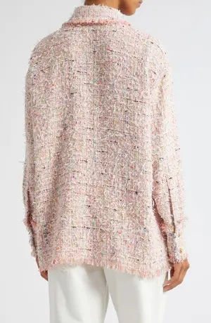 Balmain Multicolor Tweed Overshirt - Aaa Multi