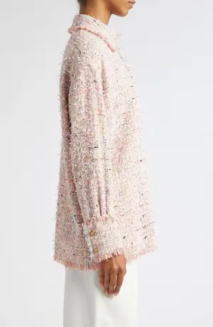 Balmain Multicolor Tweed Overshirt - Aaa Multi