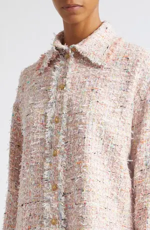 Balmain Multicolor Tweed Overshirt - Aaa Multi