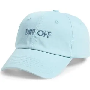 KENZKUSTOMZ Day Off Canvas Baseball Cap - Blue
