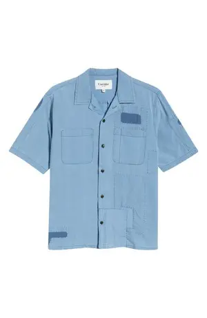 CORRIDOR Patchwork Cotton Camp Shirt