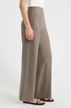 Eileen Fisher Seamed High Waist Wide Leg Pants