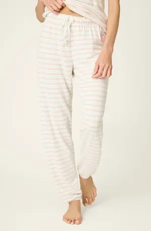 PJ Salvage Jadore Amour Striped Pajama Pants