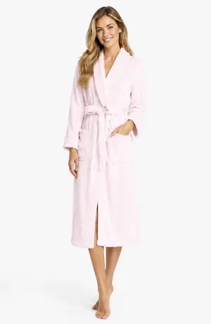 WRAPPED IN A CLOUD Plush Robe - Light Pink