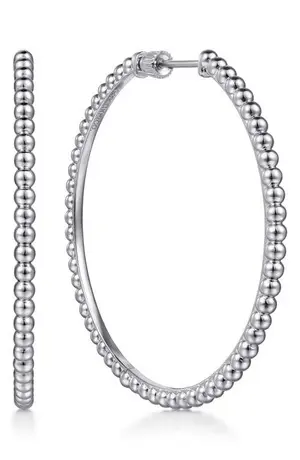 GABRIEL & CO. Bujukan Hoop Earrings - Sterling Silver