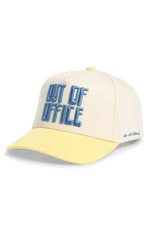 KENZKUSTOMZ Out Of Office Baseball Cap - Yellow