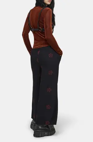 DISTURBIA Druantia Moon Embroidery Trousers