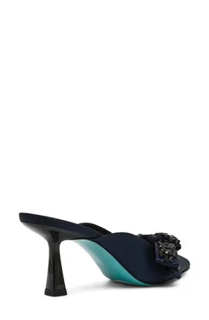 Betsey Johnson Kena Pointed Toe Mule - Navy