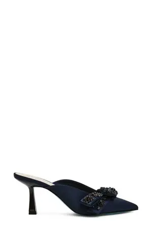 Betsey Johnson Kena Pointed Toe Mule - Navy