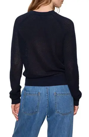 Sanctuary Soleil Open Stitch Sweater - Navy Blue