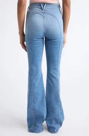 Veronica Beard Beverley High Waist Flare Jeans