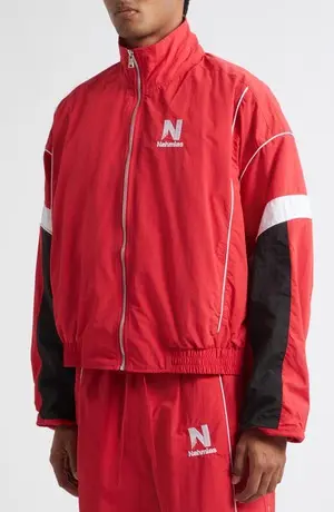 NAHMIAS Nylon Warm-up Jacket With Colorblock Details