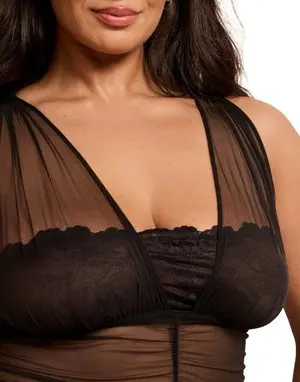 ADORE ME Eave Slip & G-string Set Lingerie - Black