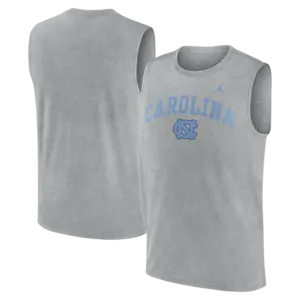 JORDAN BRAND North Carolina Tar Heels Primetime Legend Arch Dri-fit Muscle Tank - Heather Gray