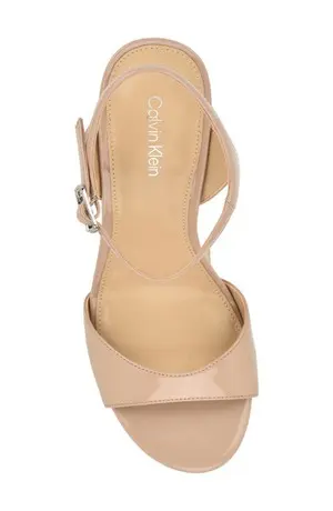 Calvin Klein Barlett Ankle Strap Stiletto Sandal - Light Natural
