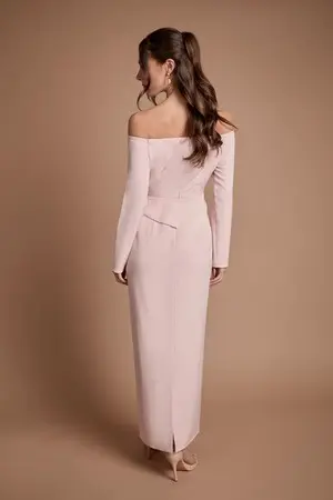Coast Bardot Maxi Dress - Blush